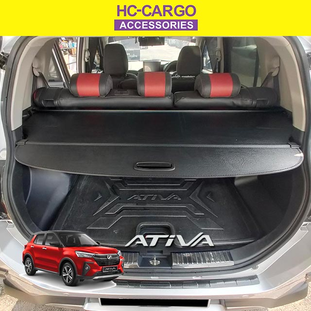 Hc Cargo Perodua ATIVA Leather Retractable Trunk Tonneau Cover Rear ...