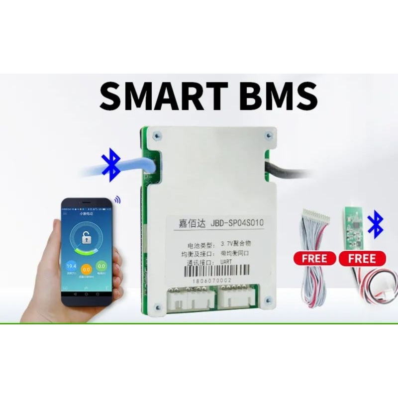 JBD (JIABAIDA) SMART BMS 4S 12V 30A lifepo4 with Bluetooth (used, but ...