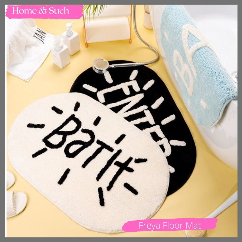 Freya Bathroom Floor Mat Anti-Slip Toilet Mat / Floor Mat-45cm x 65cm ...