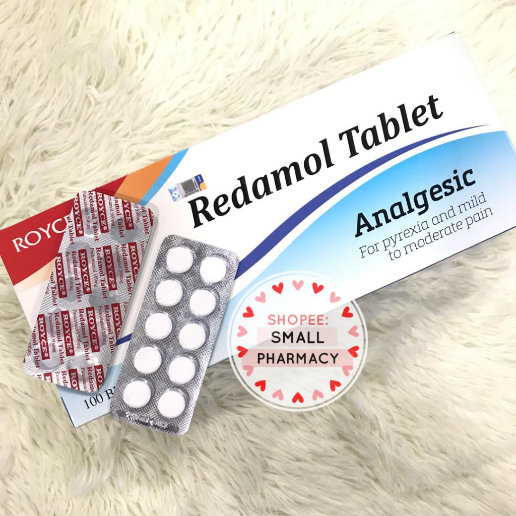 1 strip of Royce Redamol Tablet Paracetamol 500mg 10tablet | Shopee ...