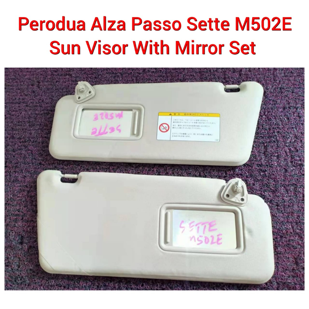 Sun Visor Perodua Alza / Sunvisor With Mirror / Sun Shield / Sun Shade ...
