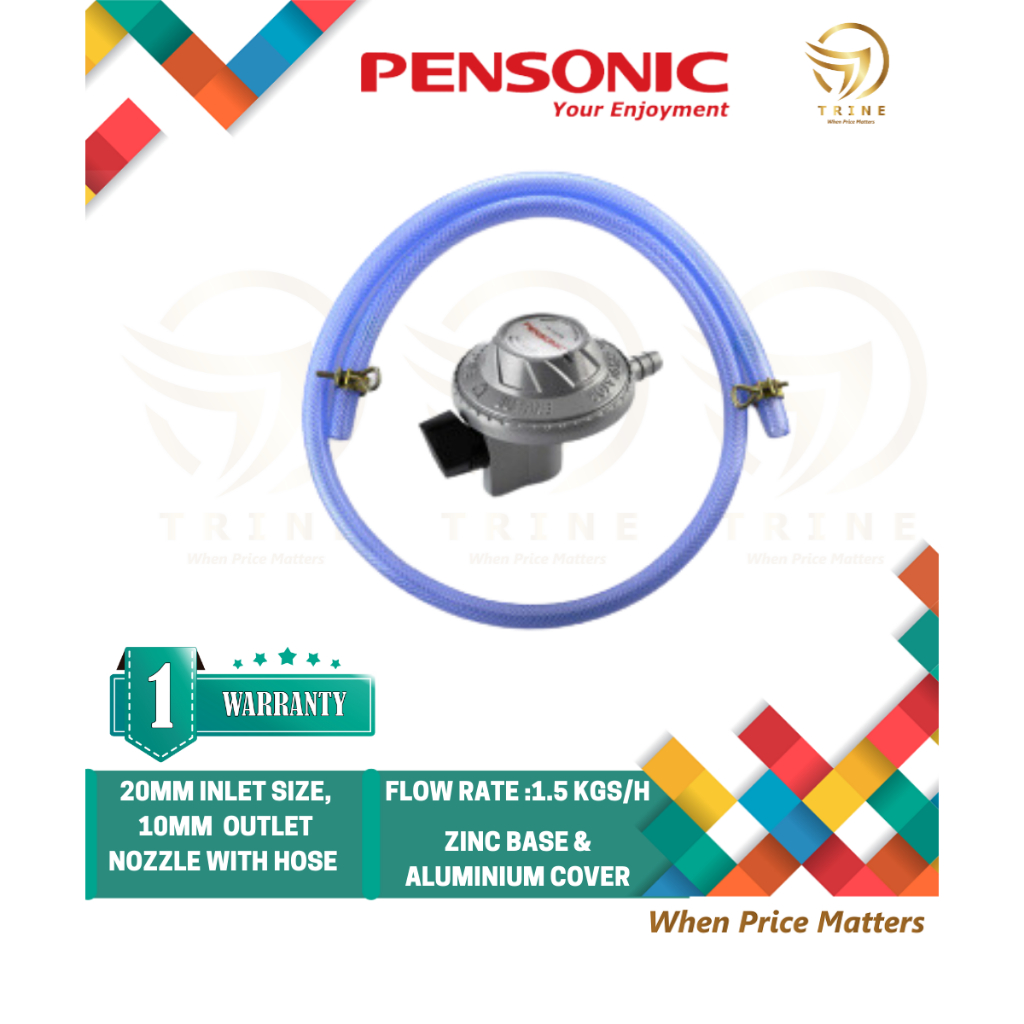 Pensonic Gas Regulator with Hose PLPG-1001H PLPG1001H | Shopee Malaysia