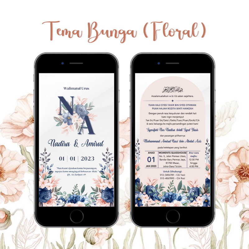 Kad Undangan Digital | Digital E-Card [Pertunangan, Pernikahan ...
