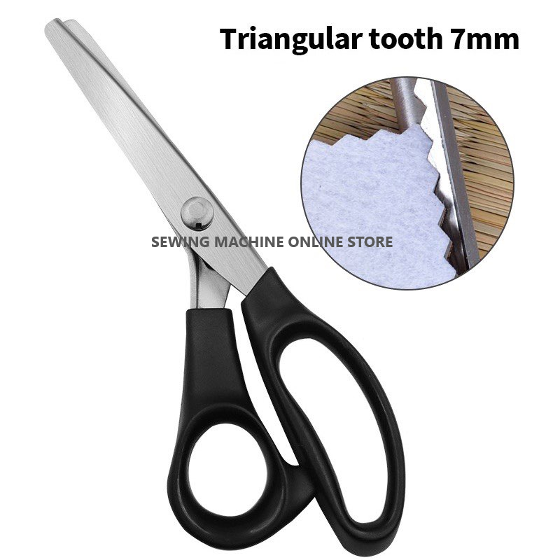 🔥READY STOCK🔥 Tailor Scissors Triangle Tooth Sewing Scissor / Zigzag ...