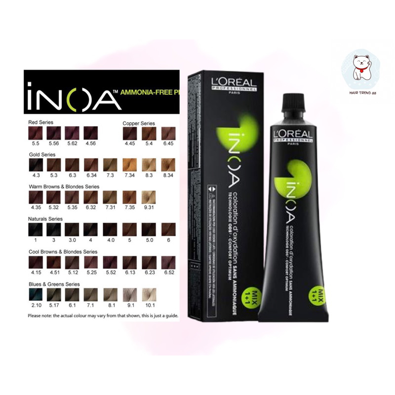 【Rdy Stock现货】Loreal Inoa Ammonia Free Permanent Hair Color - 60g ...