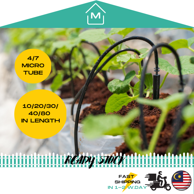 [4/7] Microtube Water Hose Pipe Irrigation Dripping Fertigation ...