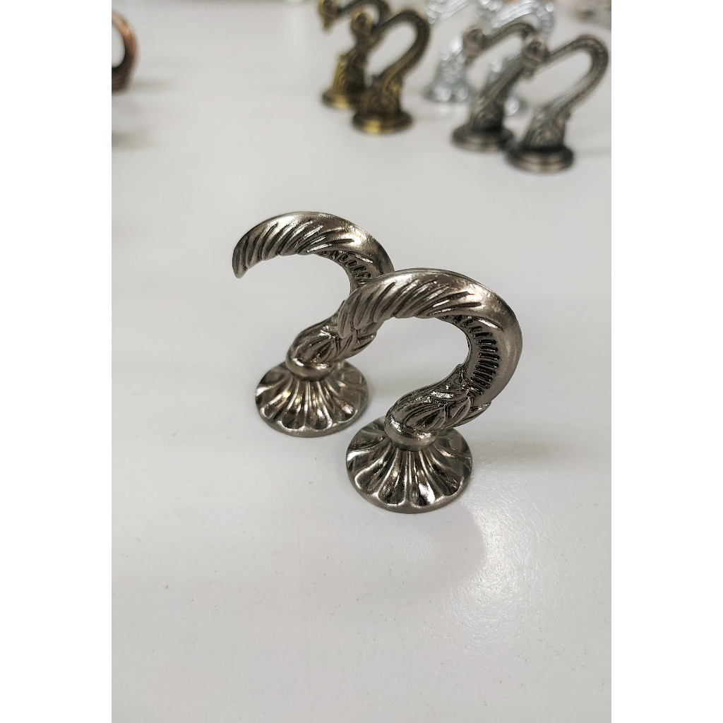 2pcs Curtain Side Hooks Tie Back Hook Holdbacks 🔥 Cangkuk Tepi Langsir ...