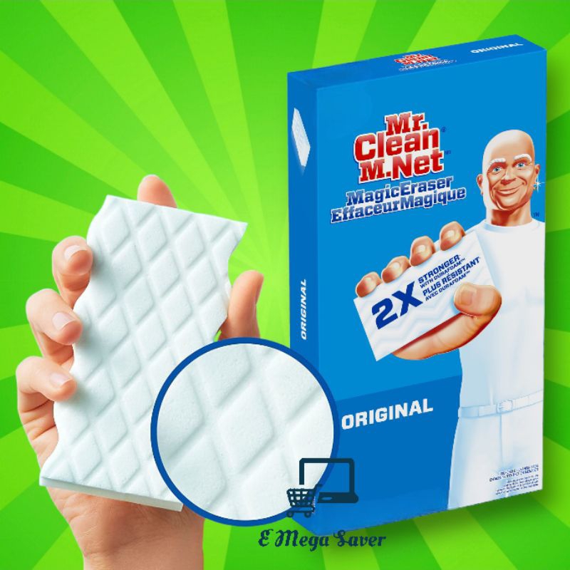 🇺🇲Mr. Clean Magic Eraser Original Cleaning Pads with Durafoam | Shopee ...