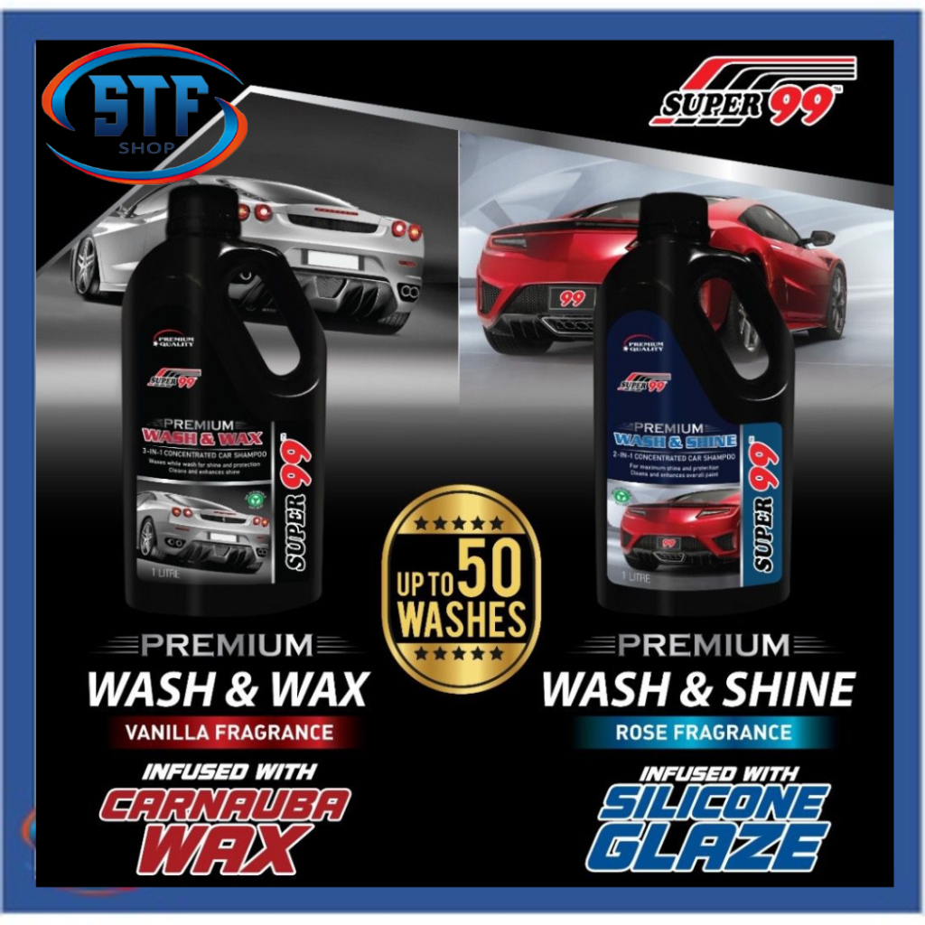 Super 99 Premium Wash & Shine/Wash & wax Concentrated Car Shampoo Can ...
