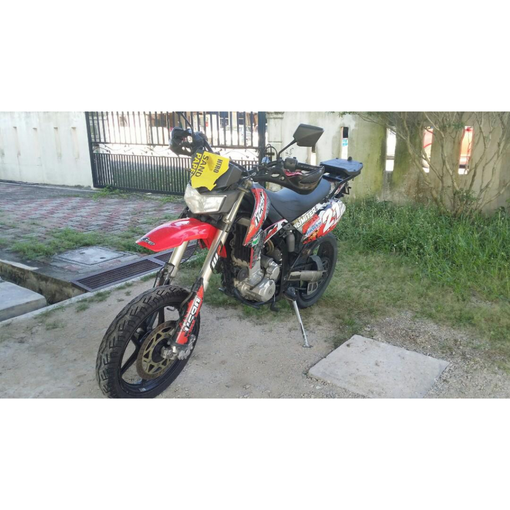 RIM SET KAWASAKI ORI USED ENKEI JAPAN MOTARD 17" INCH CRF250L HONDA KLX ...