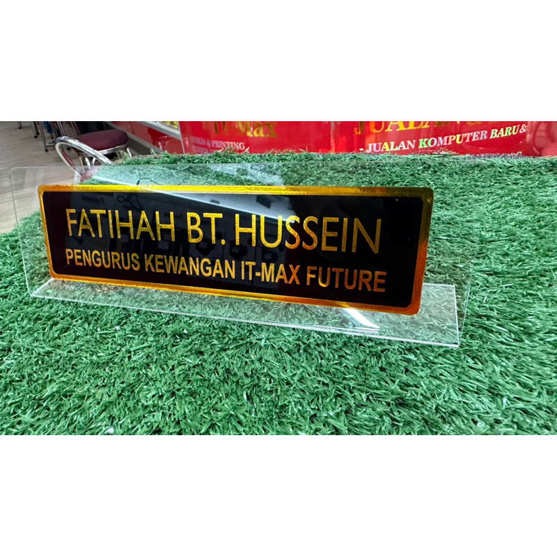 Label Meja / Papan nama meja guru / table stand Acrylic Murah | Shopee ...