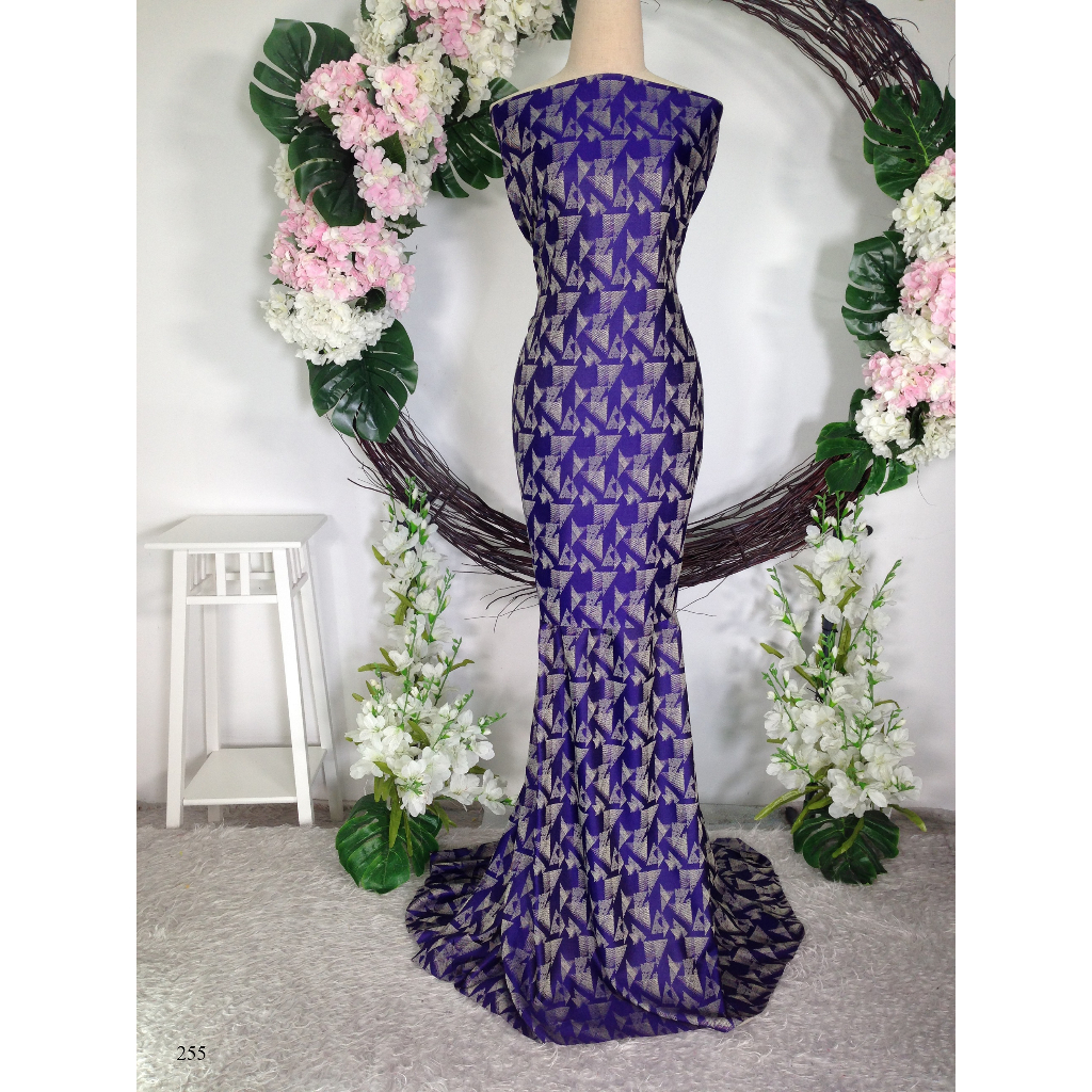 💥💥 [i-Sakura Textiles V2] Vietnam Silk Design Abstrak Kain Tebal ...