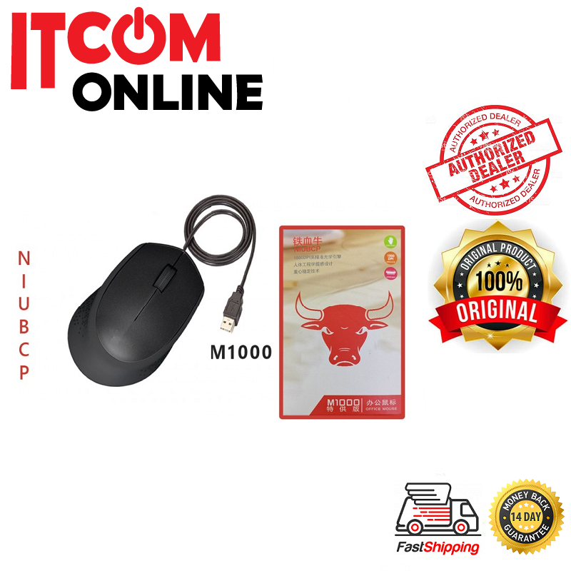 HELIGEAR NIUBCP 1000DPI WIRED MOUSE (M1000) | Shopee Malaysia