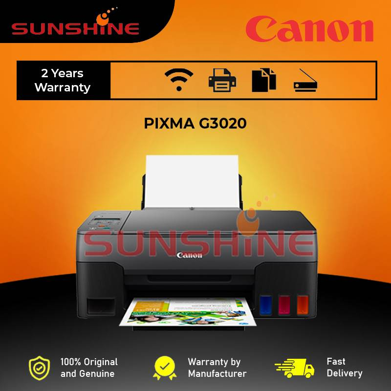 Canon Pixma G3020 G3730 G3770 Wireless All-In-One Ink Tank Printer ...