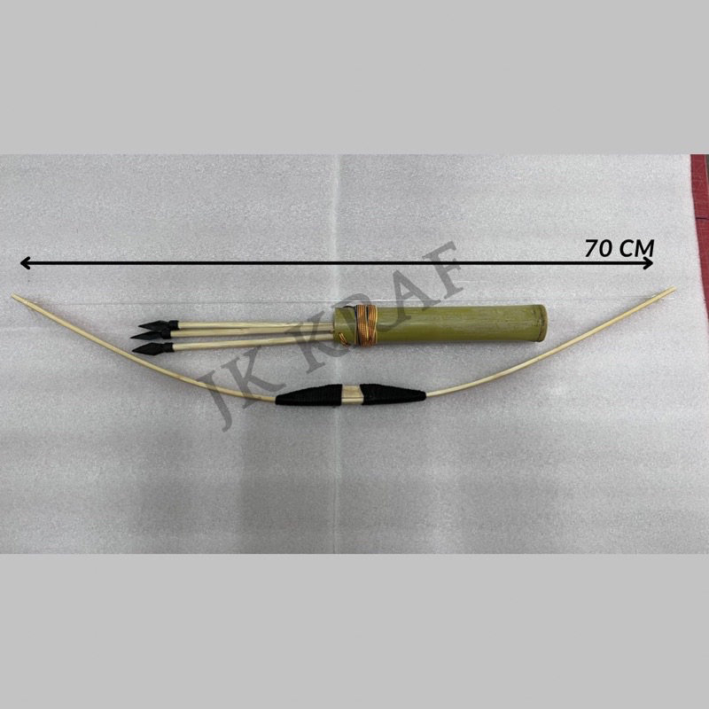 Panah Tabung / Bamboo Bow & Arrow / Anak Panah Getah / Mainan Kanak ...