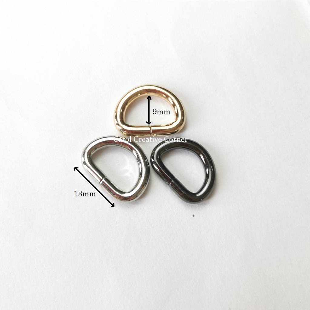 (By Piece) Metal D Ring D-Ring Bag Buckle DIY Bag Accessories | Shopee ...