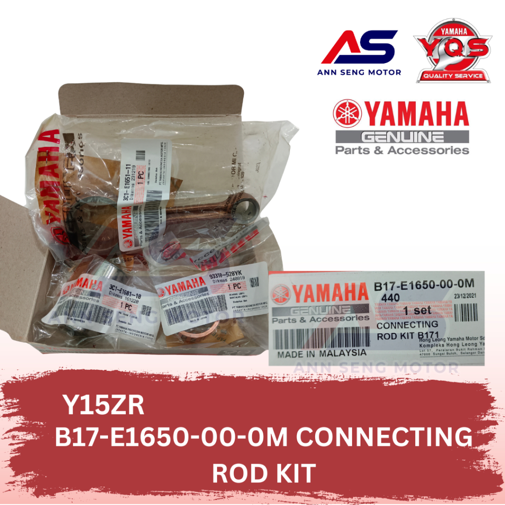 YAMAHA Y15ZR CONNECTING ROD KIT ORIGINAL (B17-E1650-00-0M) | Shopee ...