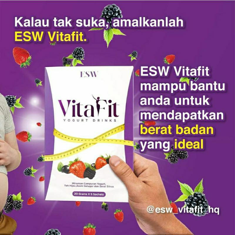 Vitafit 100% Berkesan Turunkan Berat Badan By ESW Yogurt | Shopee Malaysia