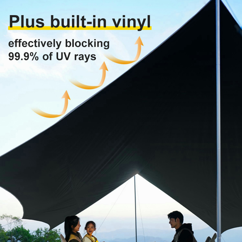 Flysheet Camping Ultralight Waterproof Groundsheet Camping Tarp Pole ...