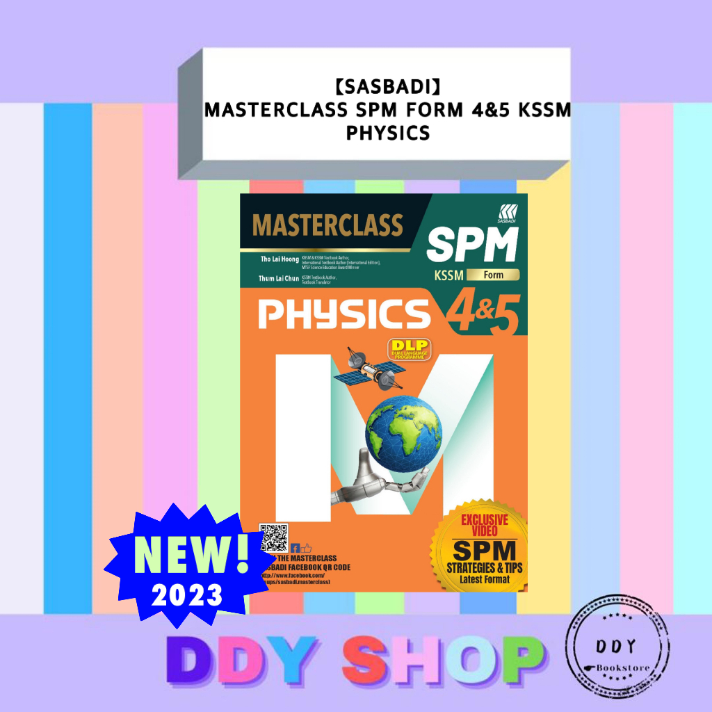 【Sasbadi】MASTERCLASS SPM Physics Form 4 & 5 KSSM 2023 - Reference ...