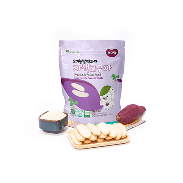 Renewallife Ddoddomam Organic Rice Rusk (20g) - Sweet Purple Potato ...