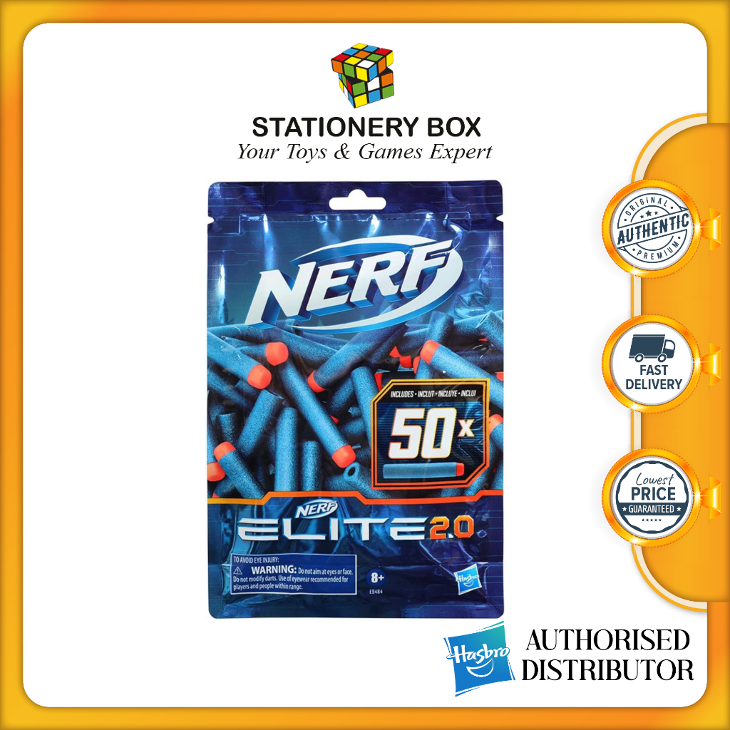 ORIGINAL - Hasbro Nerf Elite 2.0 Refill 50, Dart Refill Pack ...