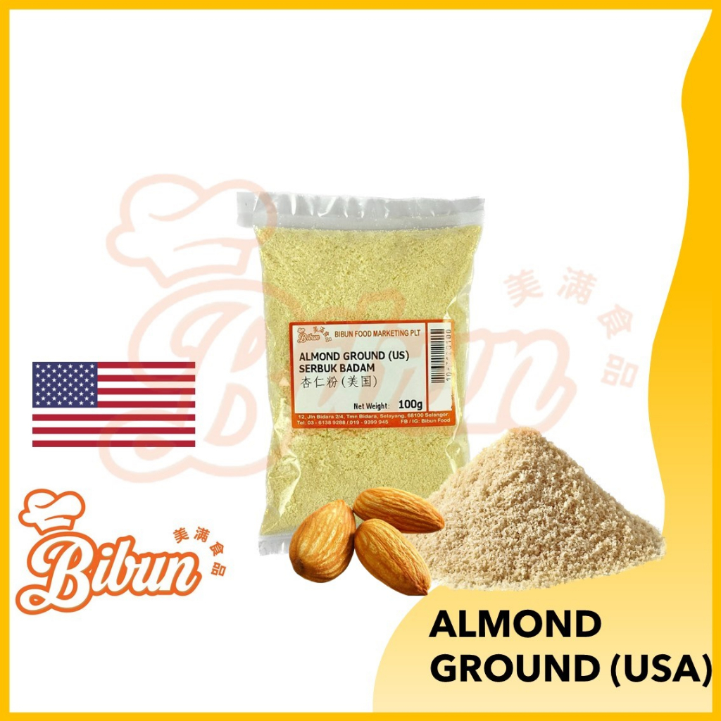 Raw Almond Ground / Almond Powder / Pure Almond Flour / Serbuk Badam ...