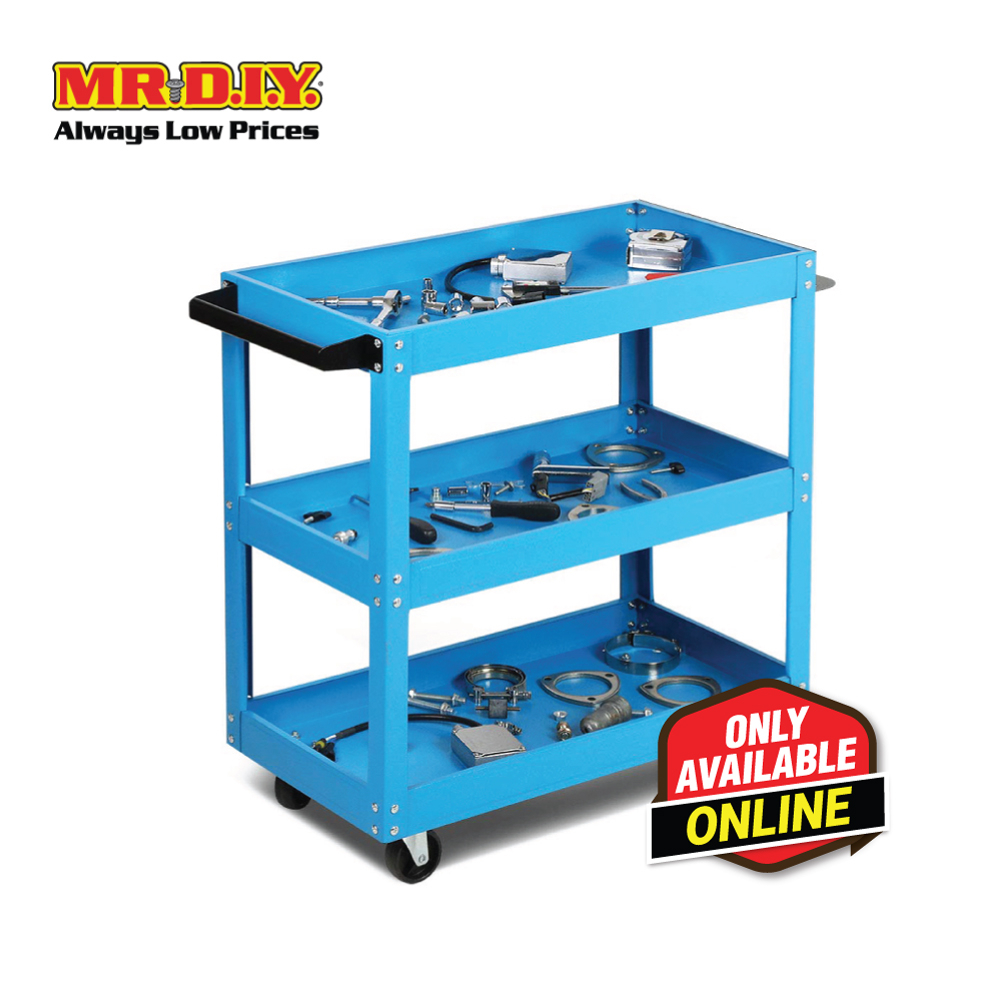 (MR.DIY) 3-Tier Multifunction Heavy-Duty Workshop Trolley Rack With ...