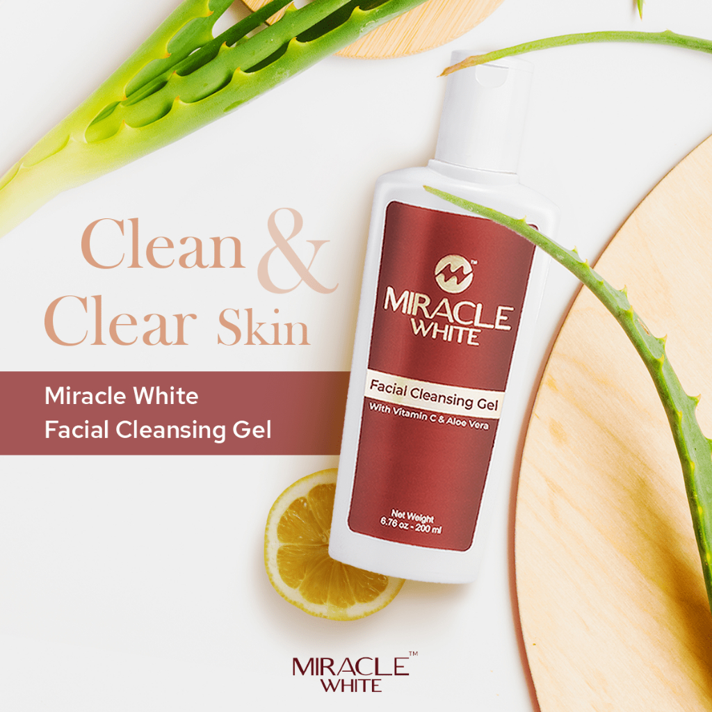 🔥READY STOCK🔥MIRACLE WHITE FACIAL CLEANSING GEL (Direct from HQ)-With ...
