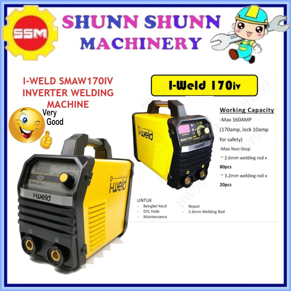 Heavy Duty I-WELD SMAW170IV INVERTER WELDING MACHINE I-WELD 170/ I WELD ...