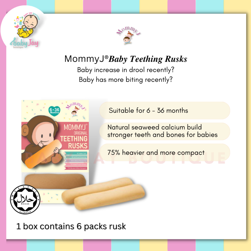 MommyJ Original Teething Rusk (84g) | Shopee Malaysia
