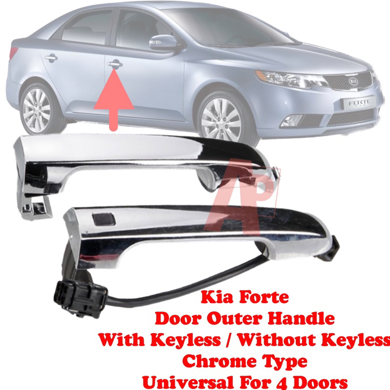 Kia Forte Door Outer Handle Chrome Type New Pembuka Pintu Luar | Shopee ...