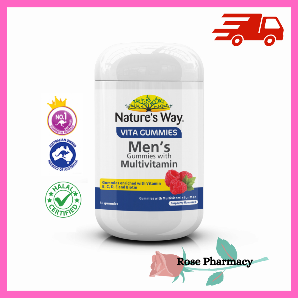 Nature's Way Multivitamin for Men Gummies 50's | men's health gummy ...