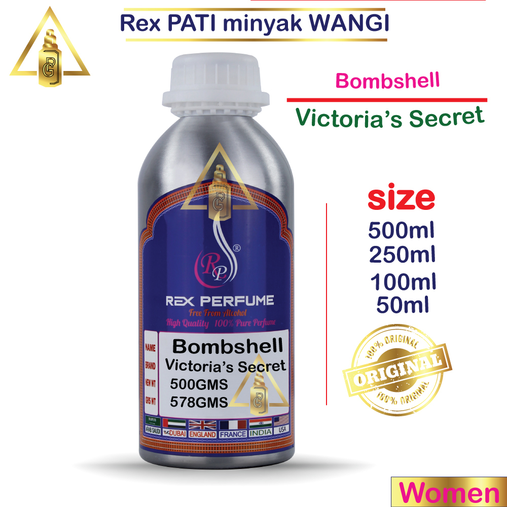BOMBSHELL BY VICTORIA SECRET ASLI PATI MINYAK WANGI PURE PERFUME OIL ...
