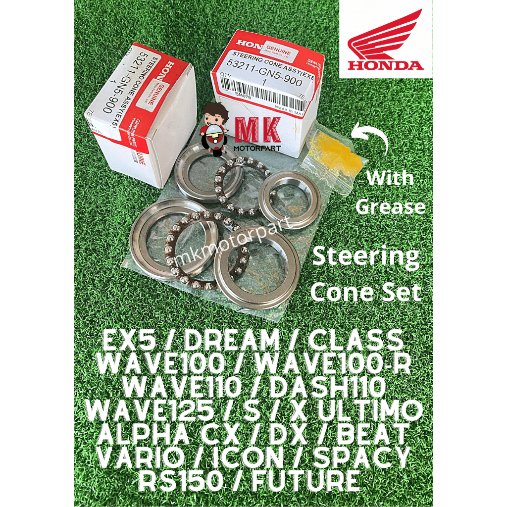 Steering Cone Honda EX5 Dream Class Wave 100 R Dash 110 125 S X Ultimo Alpha Cx Dx Beat Vario ...