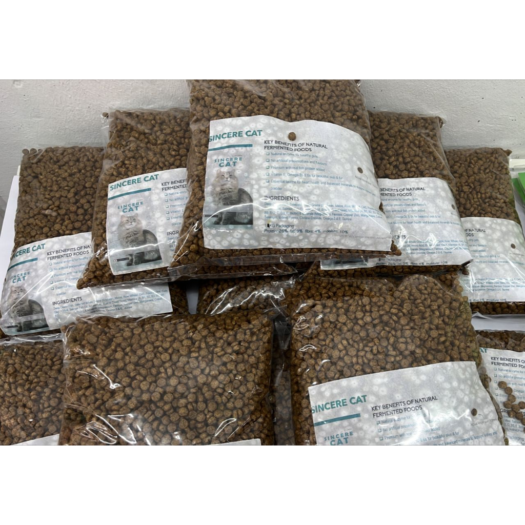 High quality Makanan kucing cat food high protein Sincere 1KG Repacking ...