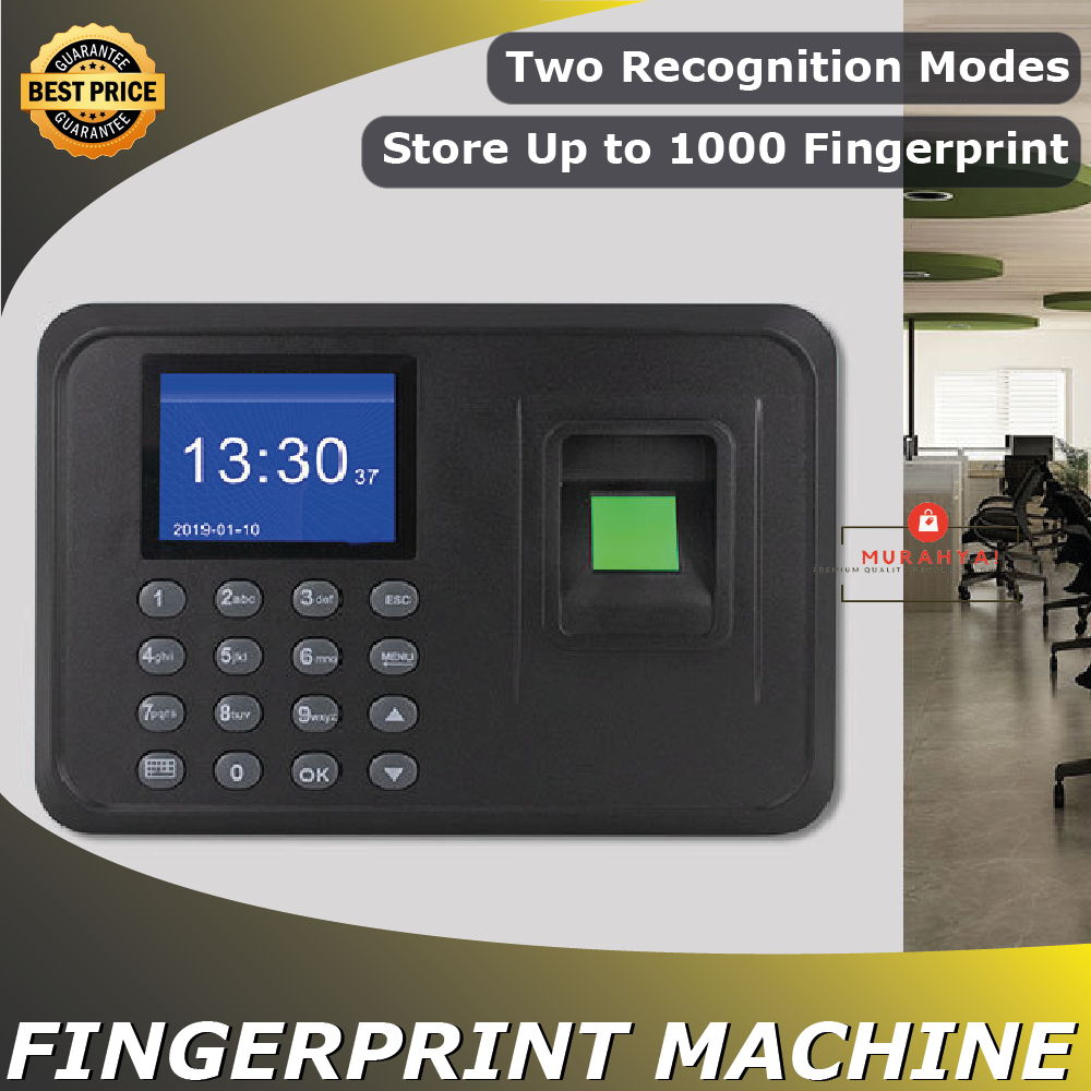 Thumbprint Attendance Machine biometric Fingerprint Machine Mesin Kehadiran Cap Jari fingerprint ...