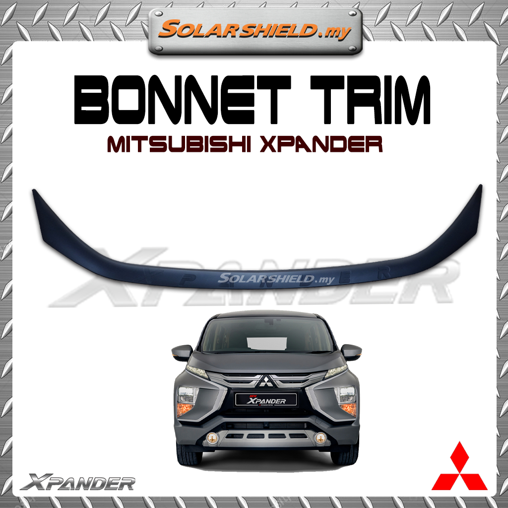 Mitsubishi Xpander Front Bonnet Trim Hood Lid/Lip Guard (Black ...