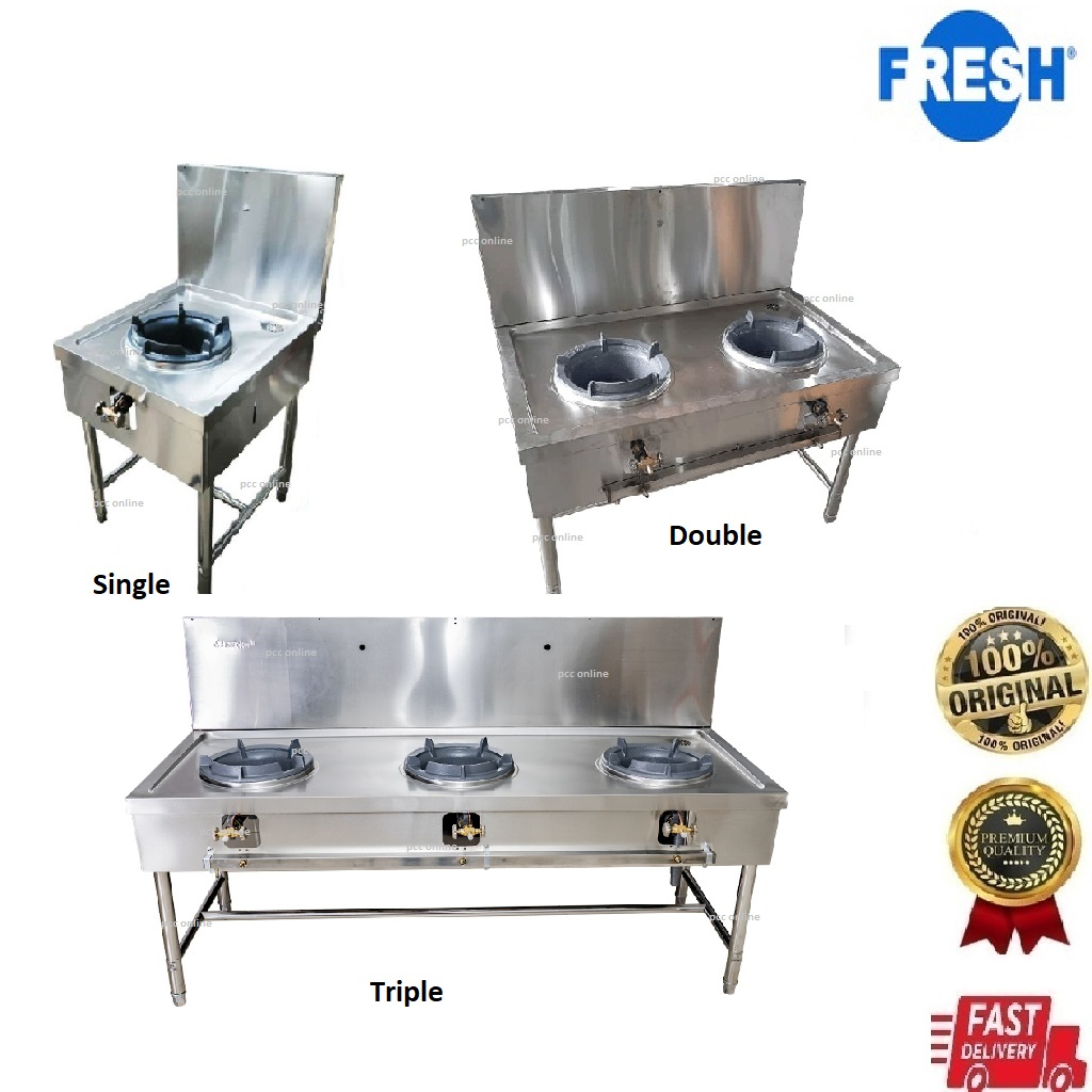FRESH Single / Double / Triple Burner Gas Stove / Stir-Fry Stove Gas ...
