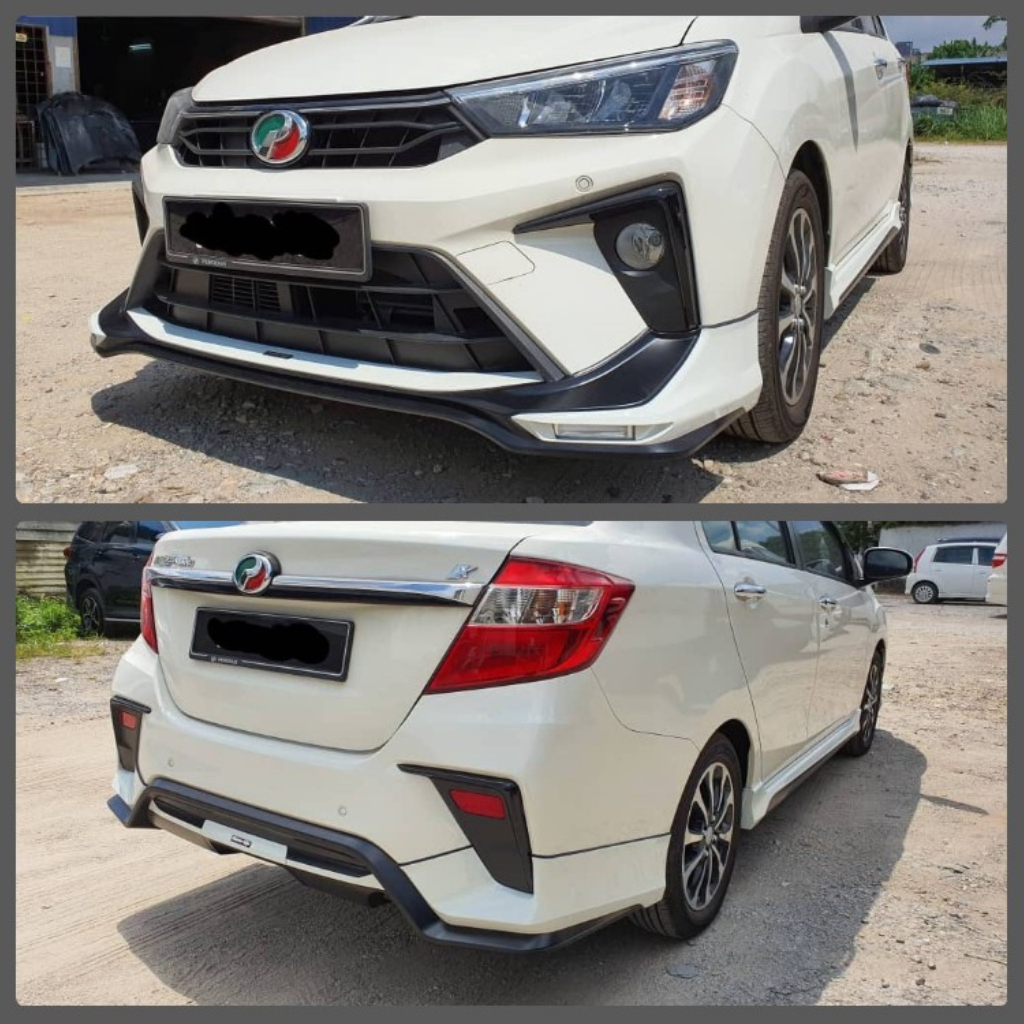 Perodua Bezza 1st Generation 2020 Gear Up Skirting Body Kit ABS Ready ...