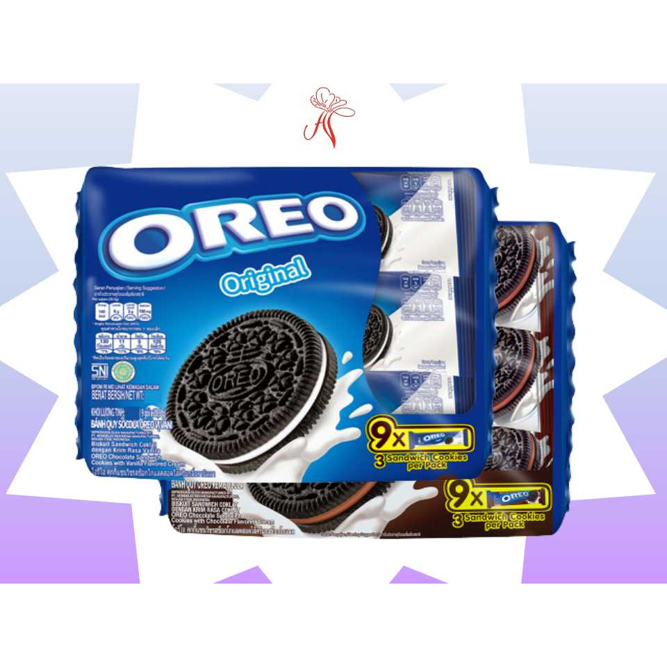 OREO Chocolate Vanilla Sandwich Cookies Multi Pack (9SX27.6G) | Shopee ...