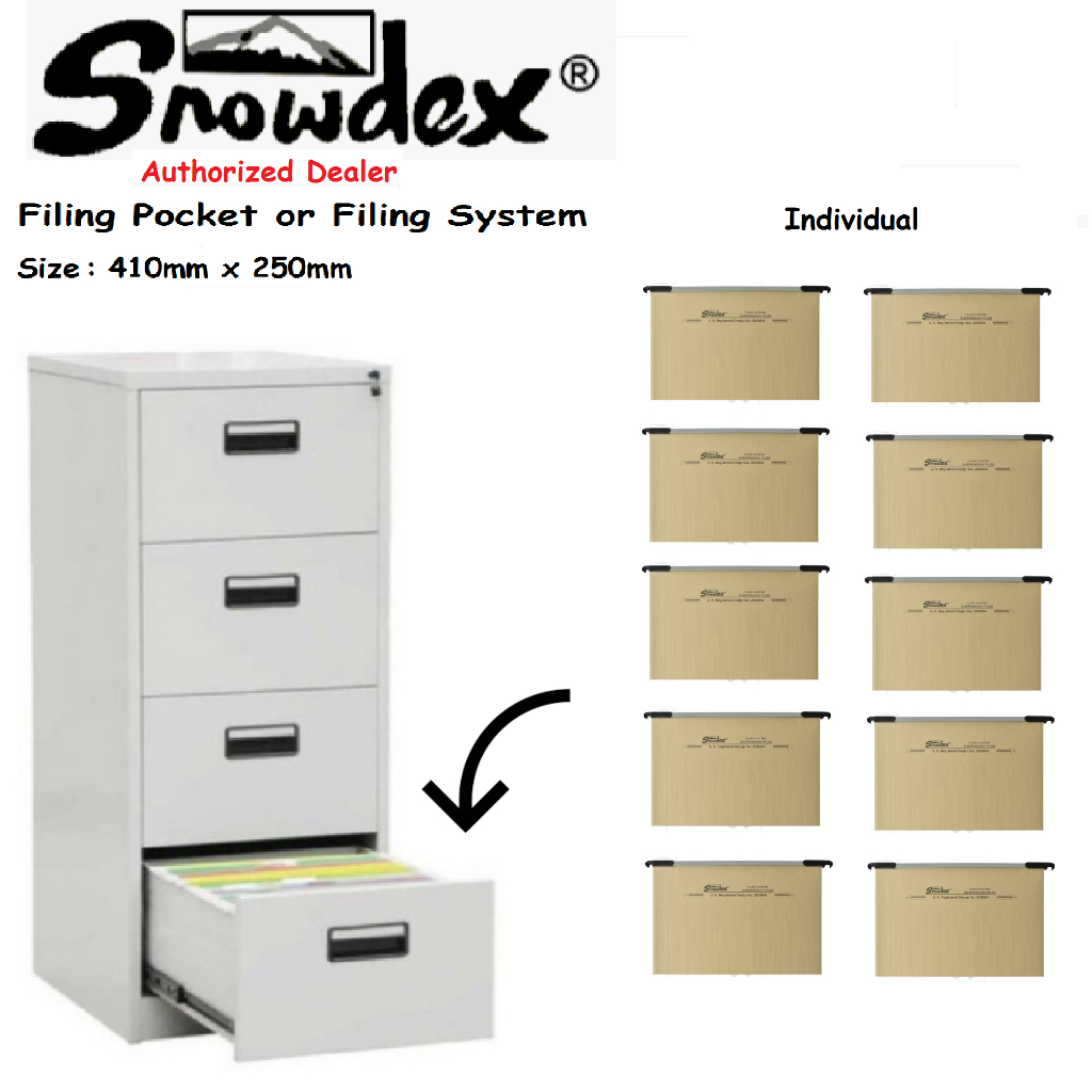 Snowdex Cabinet Filing System (INDIVIDUAL) Suspended File Suspension ...