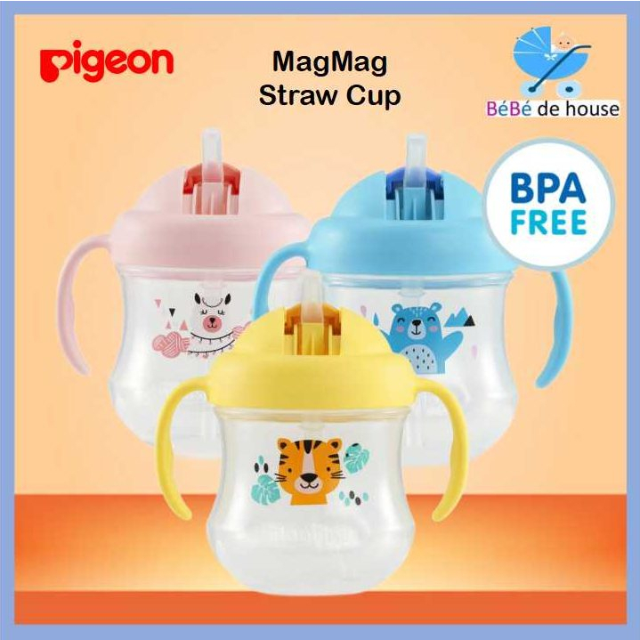 Pigeon MagMag I Mag Mag Straw Cup 200ml - 8m+ ( 1 Pcs ) | Shopee Malaysia