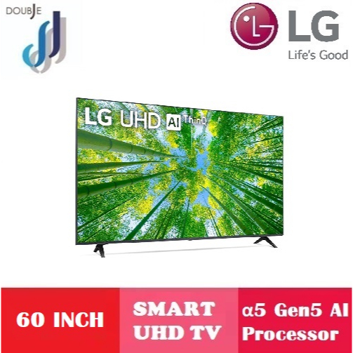 LG 60 Inch UQ80 Smart 4K UHD TV with α5 Gen5 AI 4K Processor ...