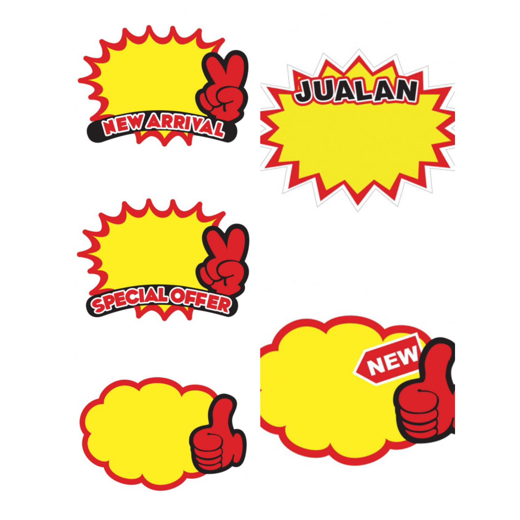 POP PRICE TAG LABEL HARGA ADVERTISEMENT PAPER DISPLAY LABELS | Shopee ...