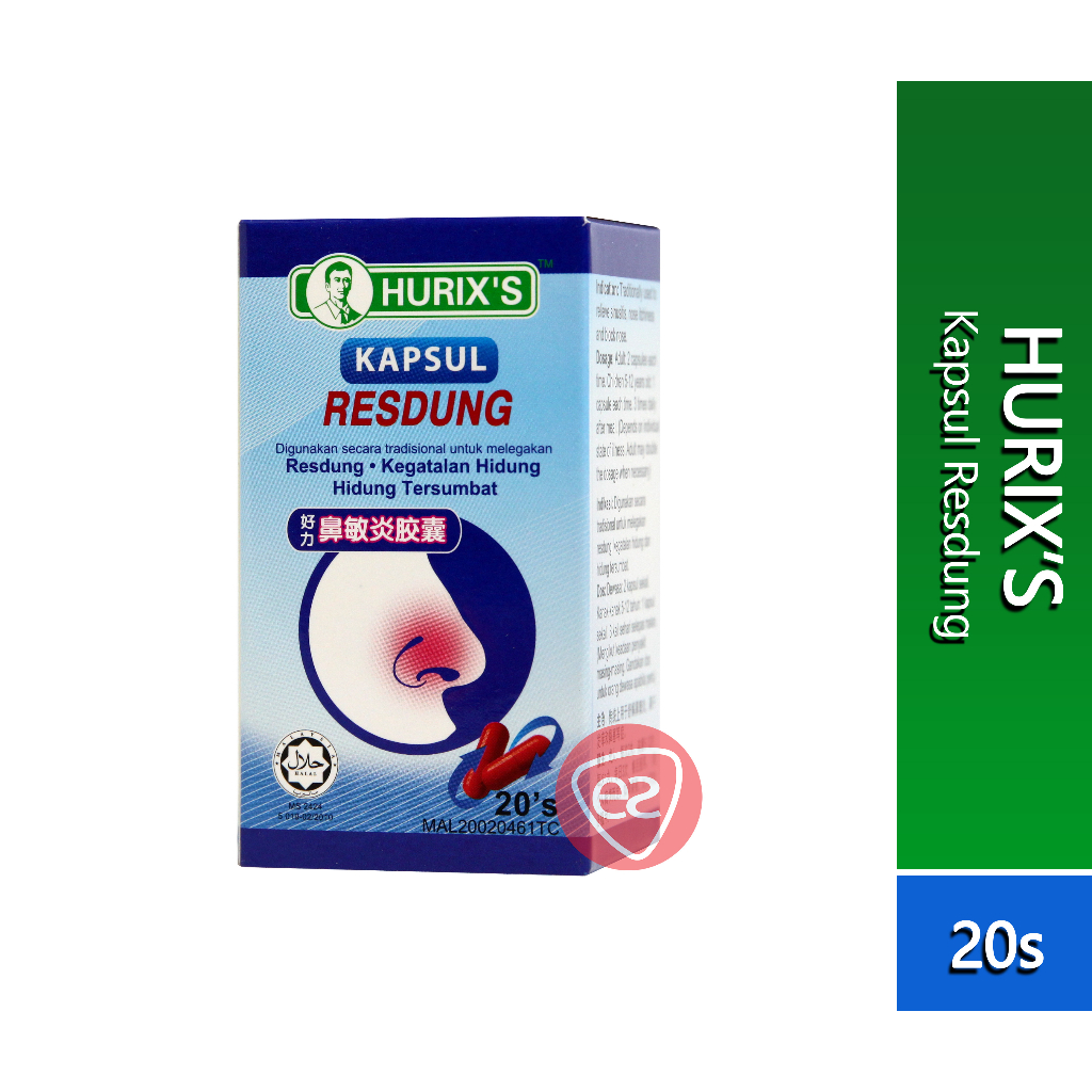HURIX'S KAPSUL RESDUNG 20S (好力鼻敏炎胶囊) | Shopee Malaysia