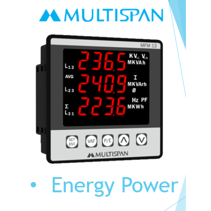 MULTISPAN digital power meter 3 tier MFM13 96X96 | Shopee Malaysia