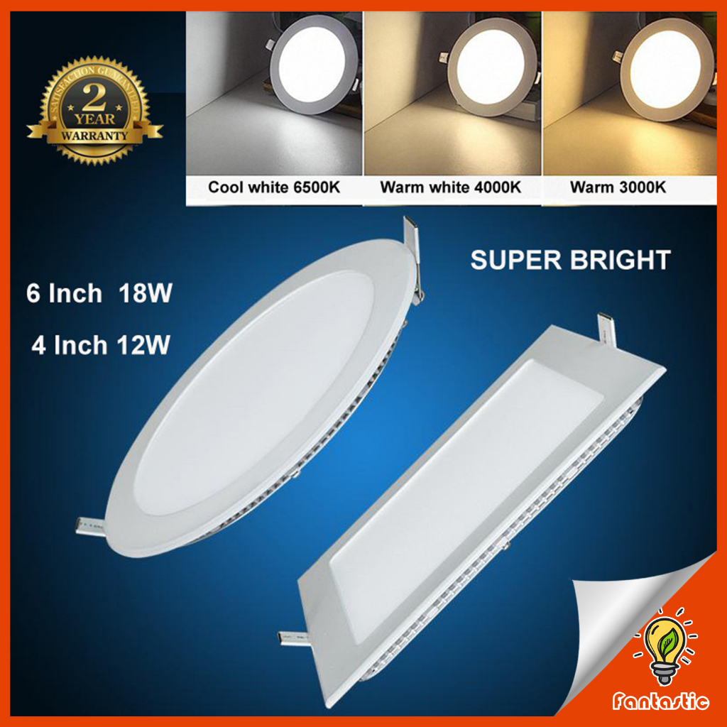 Fantastic 2 Years Warranty 4" 6" 12W 18W Round Recessed LED Downlight ...