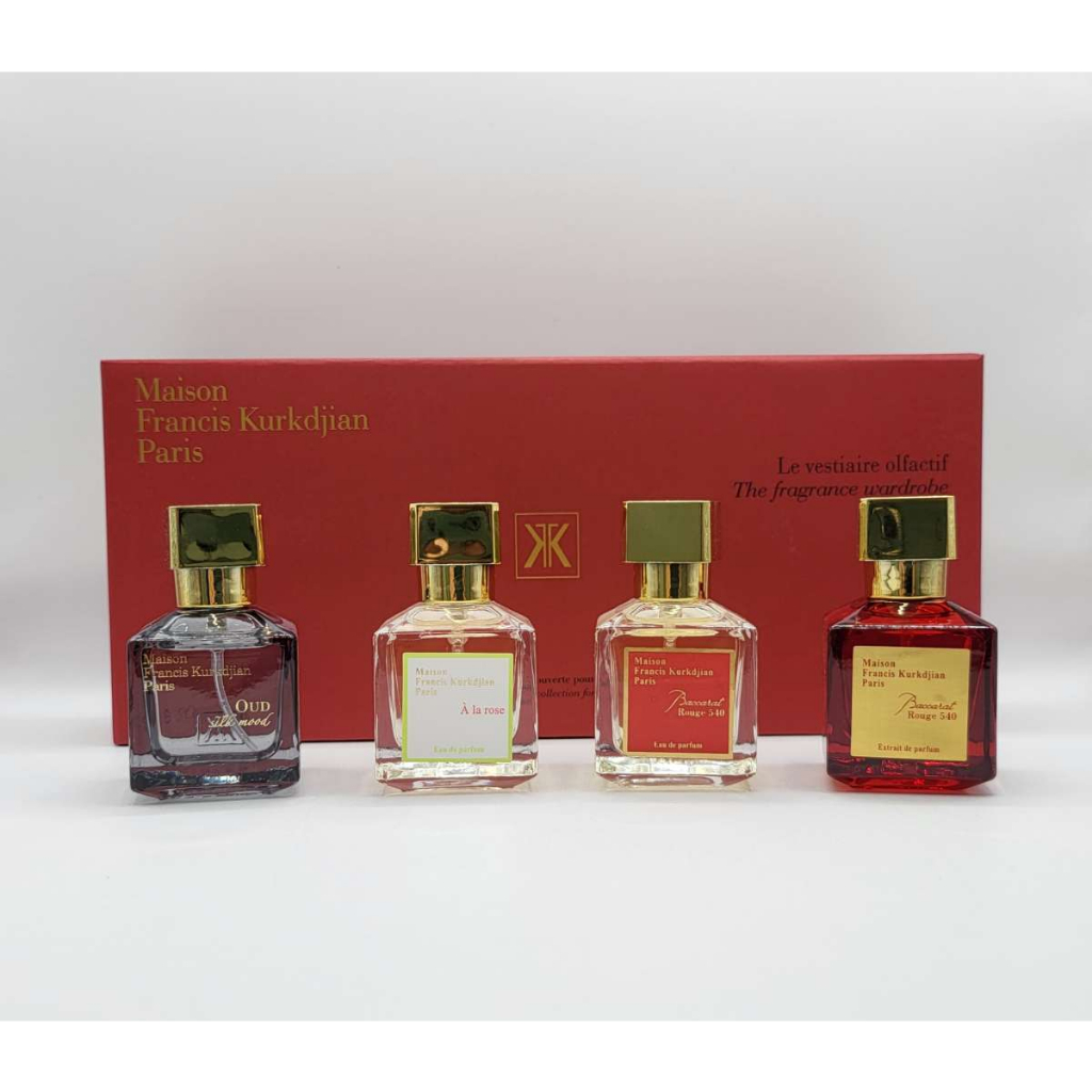 💯 🚩FOR BEAUTIFUL:>💯 🚩MFK 4 IN 1 SET 4X30ML THE FRAGRANCE WARDROBE RED ...