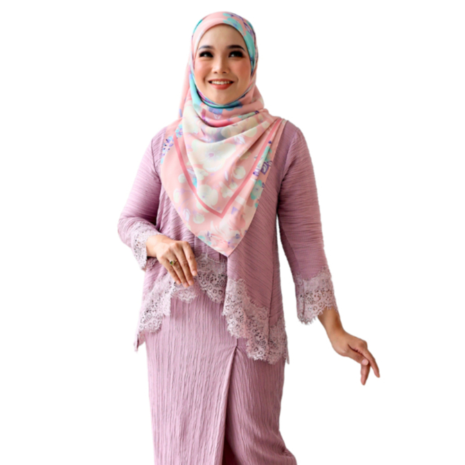 Tyra Anne Embun Ironless Lace Kebaya | Shopee Malaysia